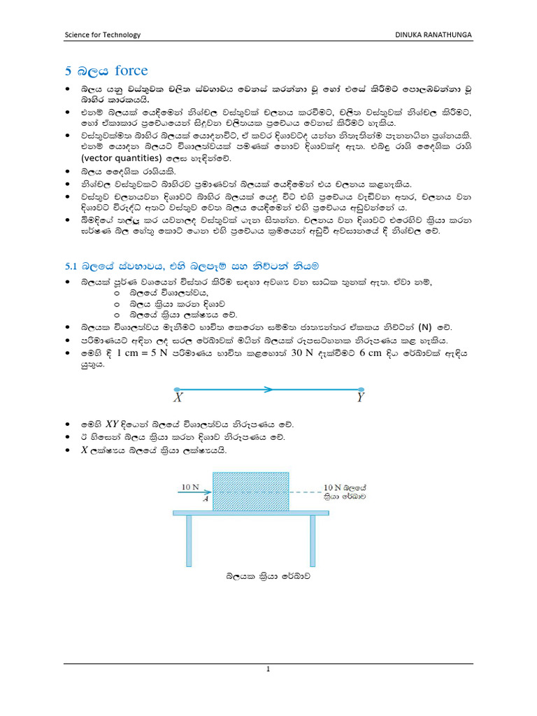 Force Unit 05 Sinhala | PDF