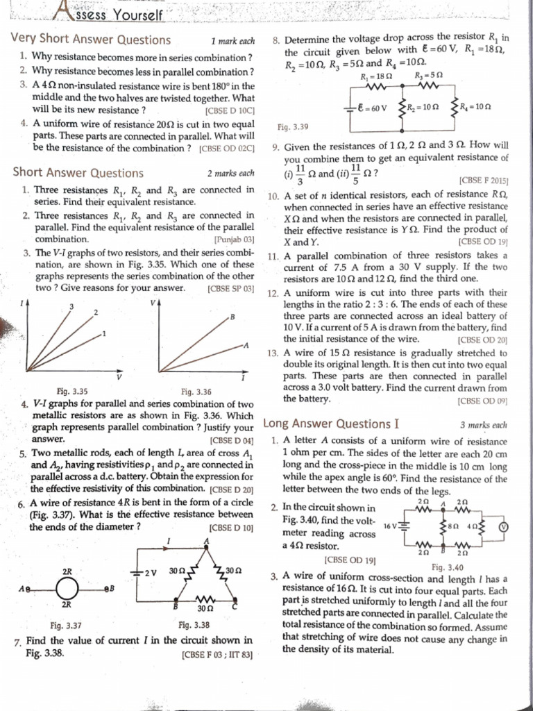 Resistor Series and Parallel Combination | PDF