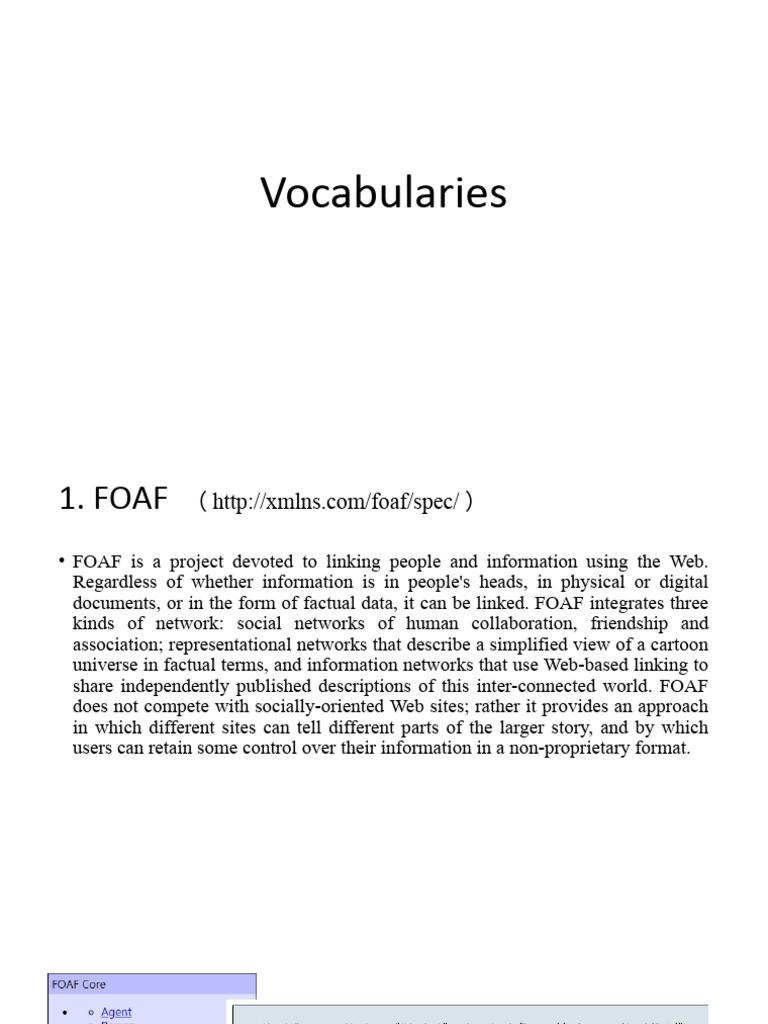 Vocabularies | PDF | Resource Description Framework | Metadata