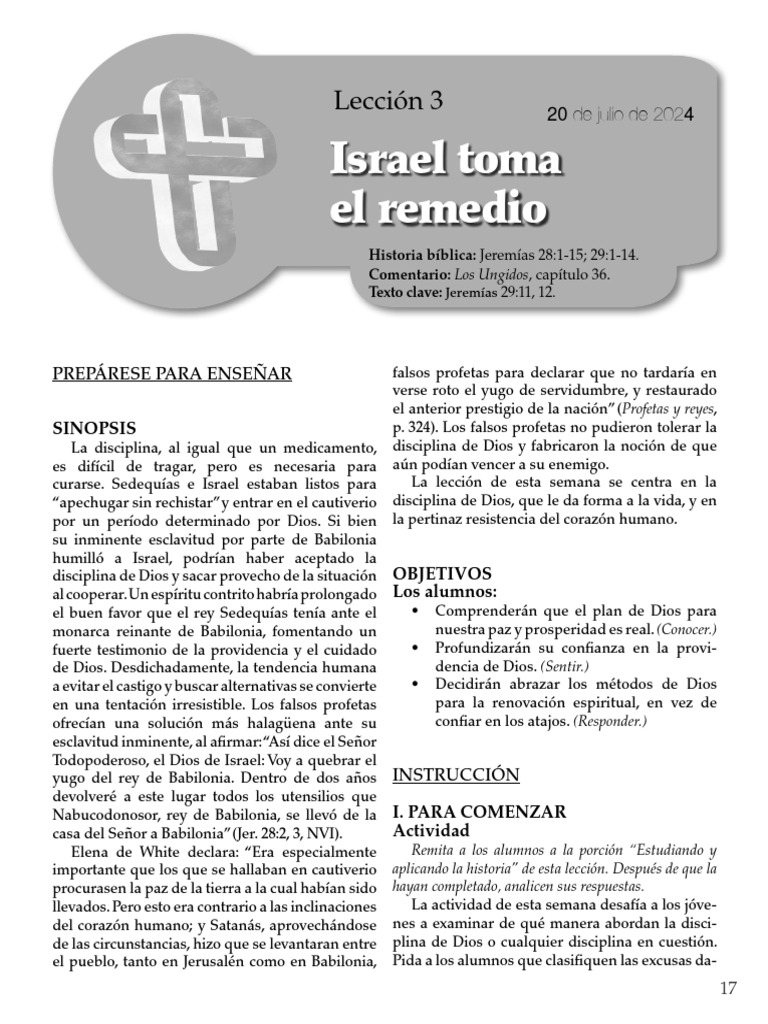 3 Lección 3 | PDF | Profeta | Jeremías