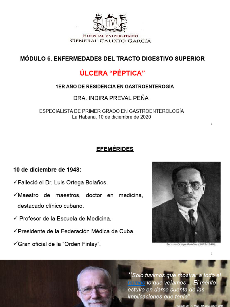 Clase de Úlcera Péptica 1 | PDF | Endoscopia | Medicina