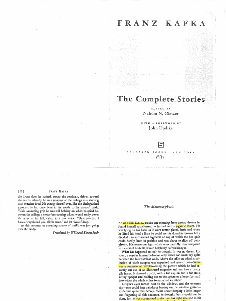 Kafka Metamorphosis | PDF