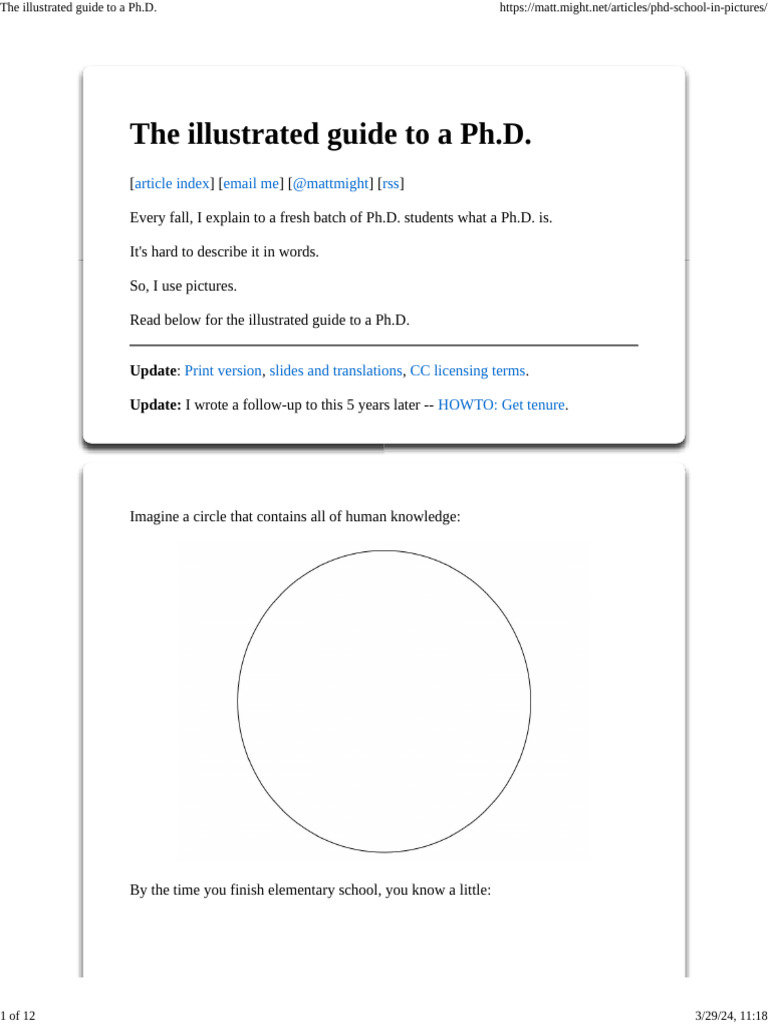 The Illustrated Guide To A Ph.D. | PDF