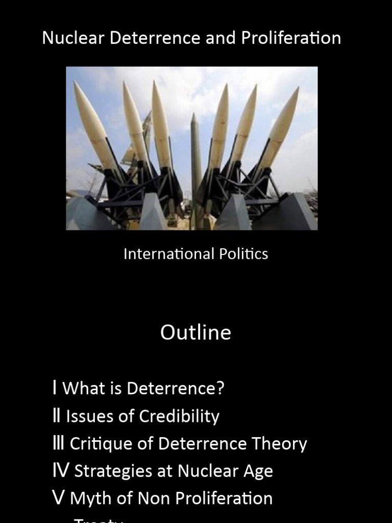 Â ®nuclear Deterrence | PDF | Crime & Violence | Deterrence Theory