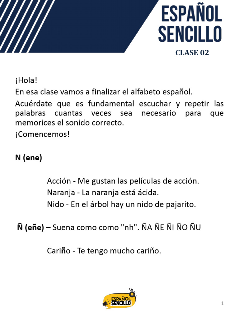 p2 Clase02ElAlfabetoEspañol2 | PDF | Artes del Lenguaje y Comunicación ...