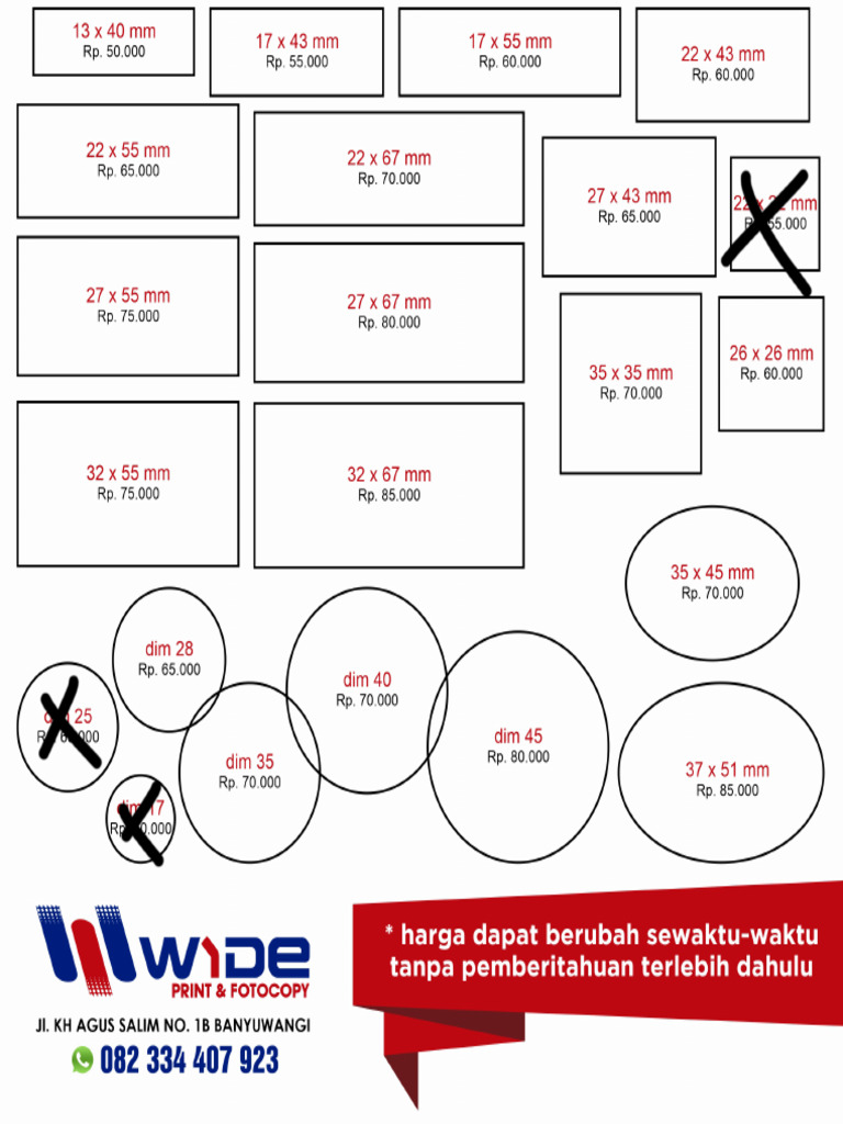 Ukuran Stampel | PDF