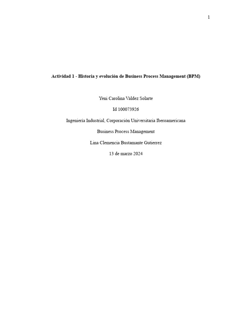 Qué Es Bpm Pdf Gestión De Procesos De Negocio Procesos De Negocio