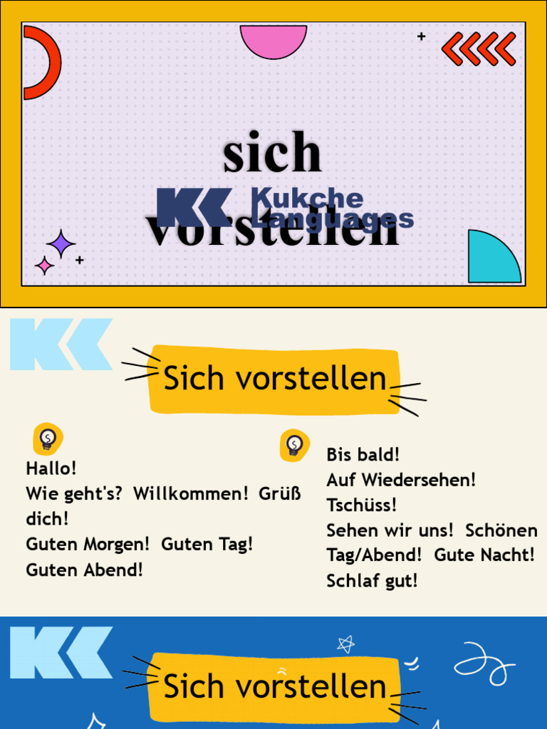 Materi 2 (Sich Vorstellen) | PDF