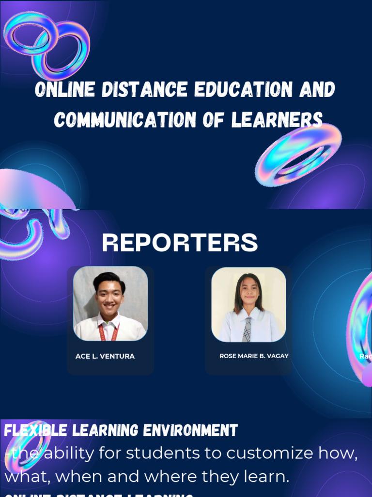 Online Distance Education and Communication of Learners: Presentation ...