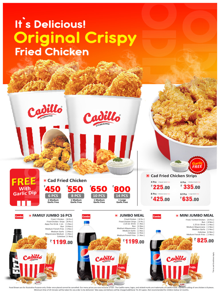 Cadillo Menu Manjeri New | PDF | Hamburgers | Foods