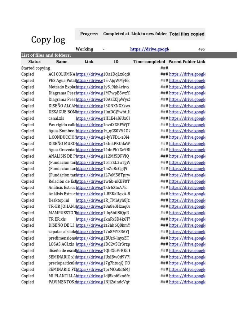 Copy Folder Log 02-06-2024 | PDF | Architectural Elements | Building Engineering