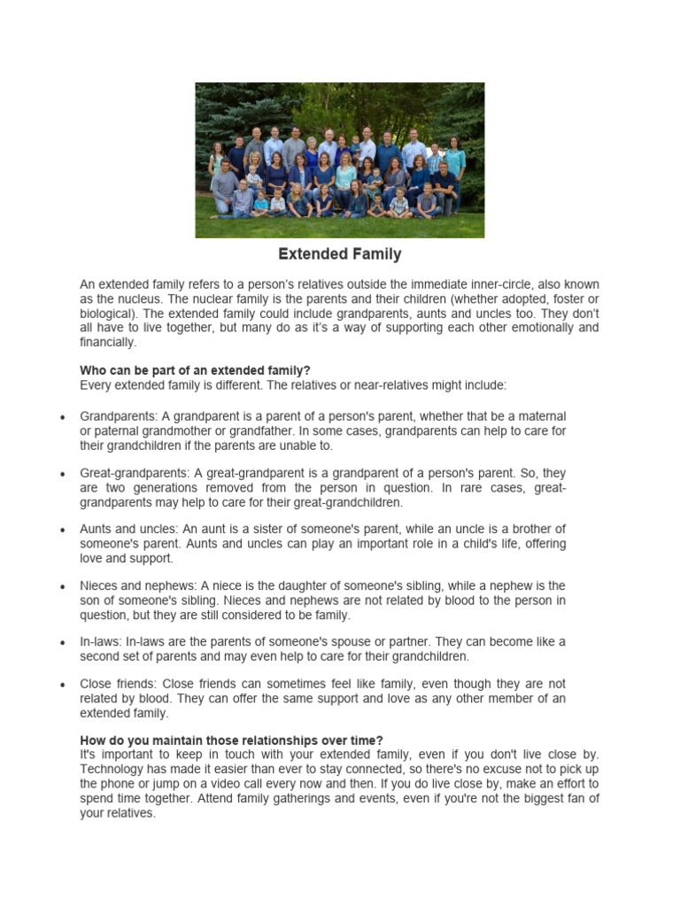 Family relationship | PDF | Grandparent | Family