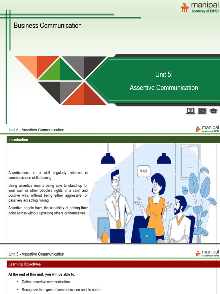 Assertive Communication Guide | PDF | Communication | Aggression