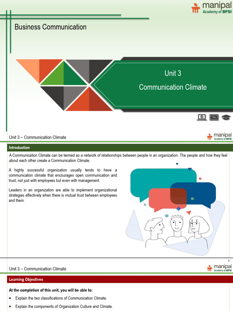 Understanding Communication Climate in Business | PDF | Communication ...