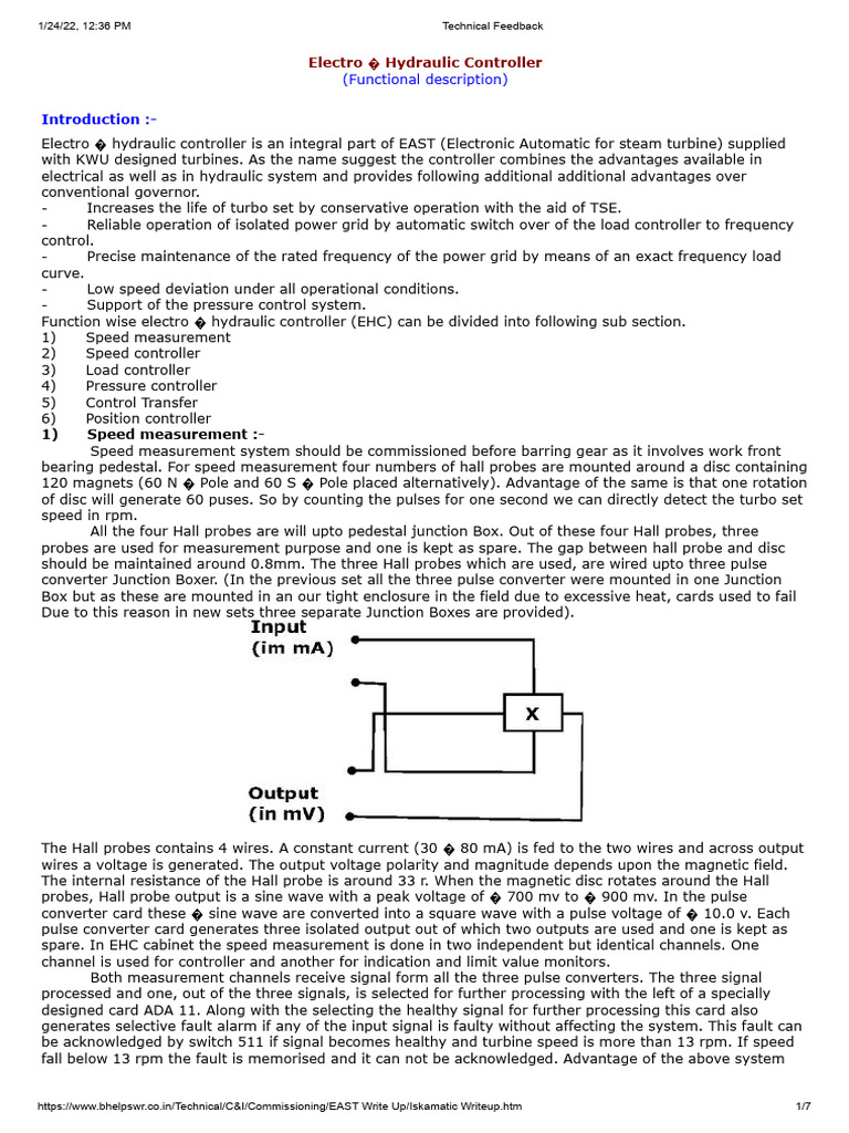 EHC Write Up BHEL Document | PDF | Inductor | Electrical Grid