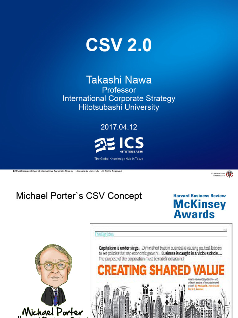 CSV Strategy for Global Corporates | PDF | Corporate Social ...