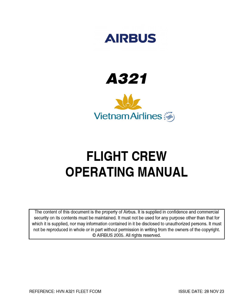 A321_FCOM | PDF | Transport | Aviation
