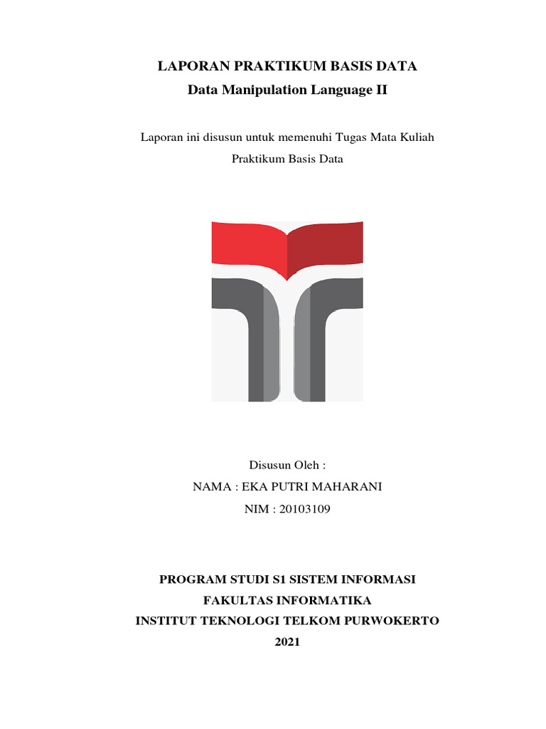 Modul 11 Prak Basis Data - Eka Putri Maharani - 20103109 - S1-Si-04-C | PDF | Komputer