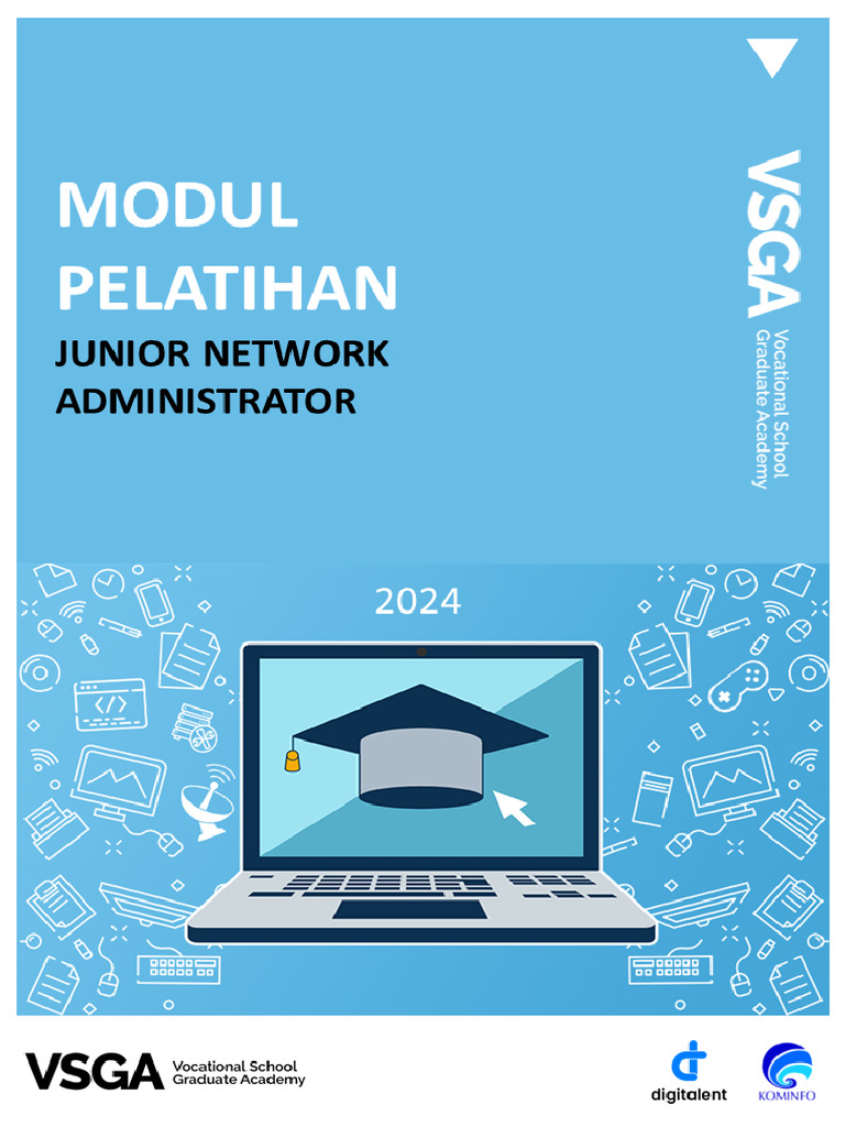 (New) 6 Modul Pelatihan Daring Junior Network Administrator Program VSGA DTS 2024 | PDF