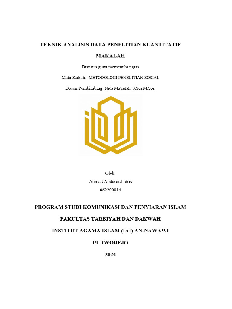 Teknik Analisis Bu Nida | PDF | Sains & Matematika | Komputer