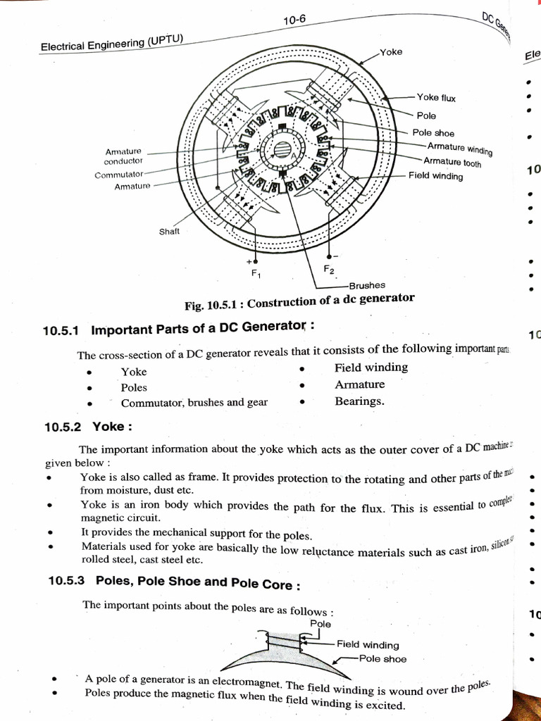 Construction of DC Machine | PDF | Electrical Equipment | Electrodynamics