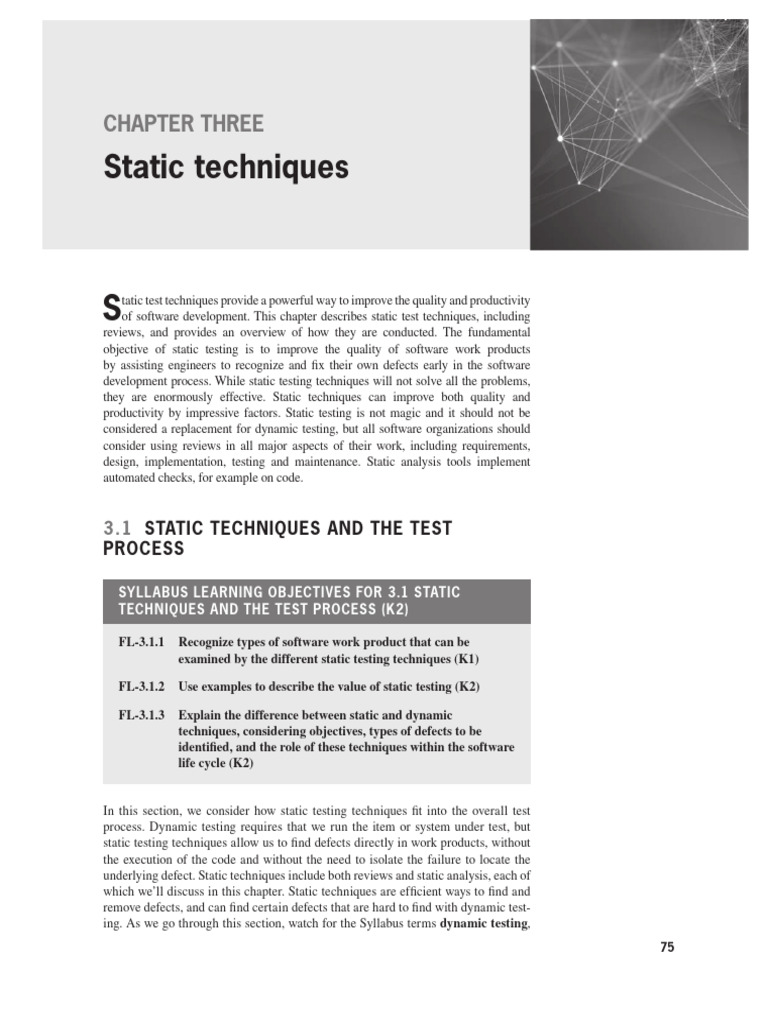FoST 2018 Final-Chapter 3 | PDF | Software Testing | Software Engineering