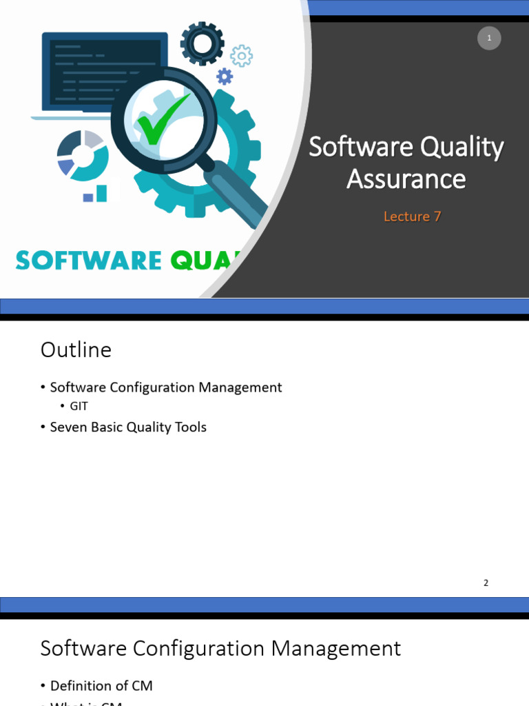 Lecture 8 - SCM and 7 Quality Tools | PDF | Version Control | Computer File