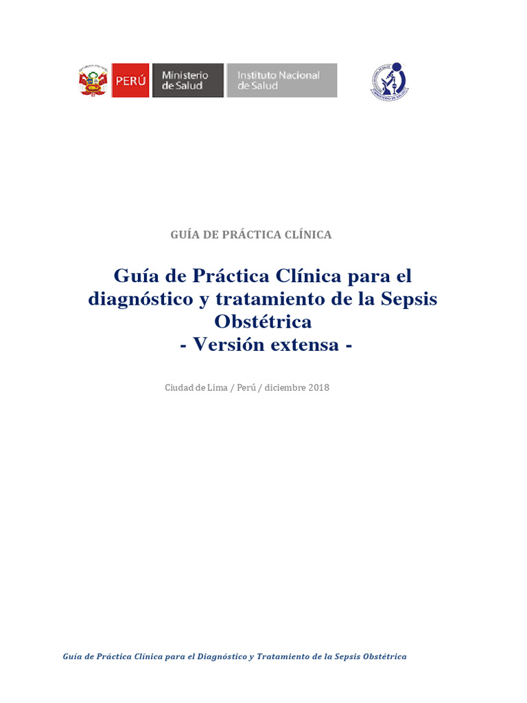 Guía de Práctica Clínica para La Prevención, Diagnóstico y Tratamiento ...