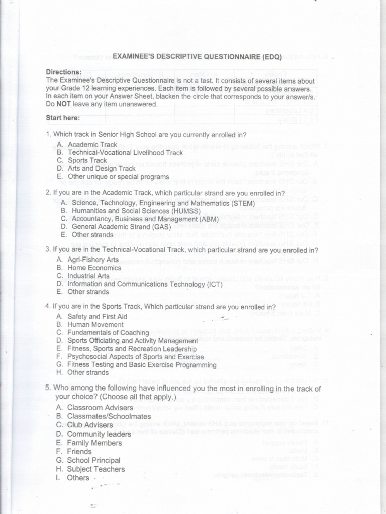 Mock Test Booklet 1 | PDF
