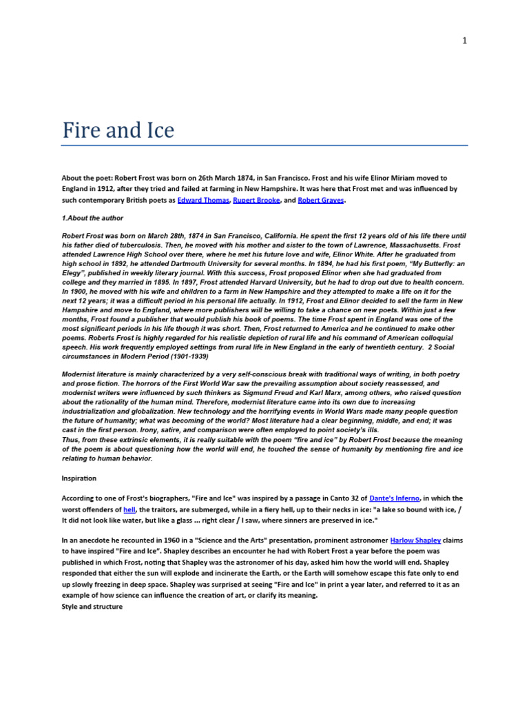 3 Fire and Ice | PDF