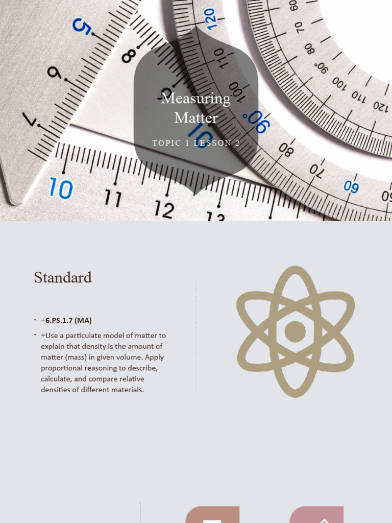 Understanding Density and Matter Measurement | PDF | Density | Volume