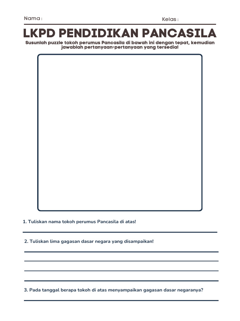 LKPD Pendidikan Pancasila - TP 1 | PDF