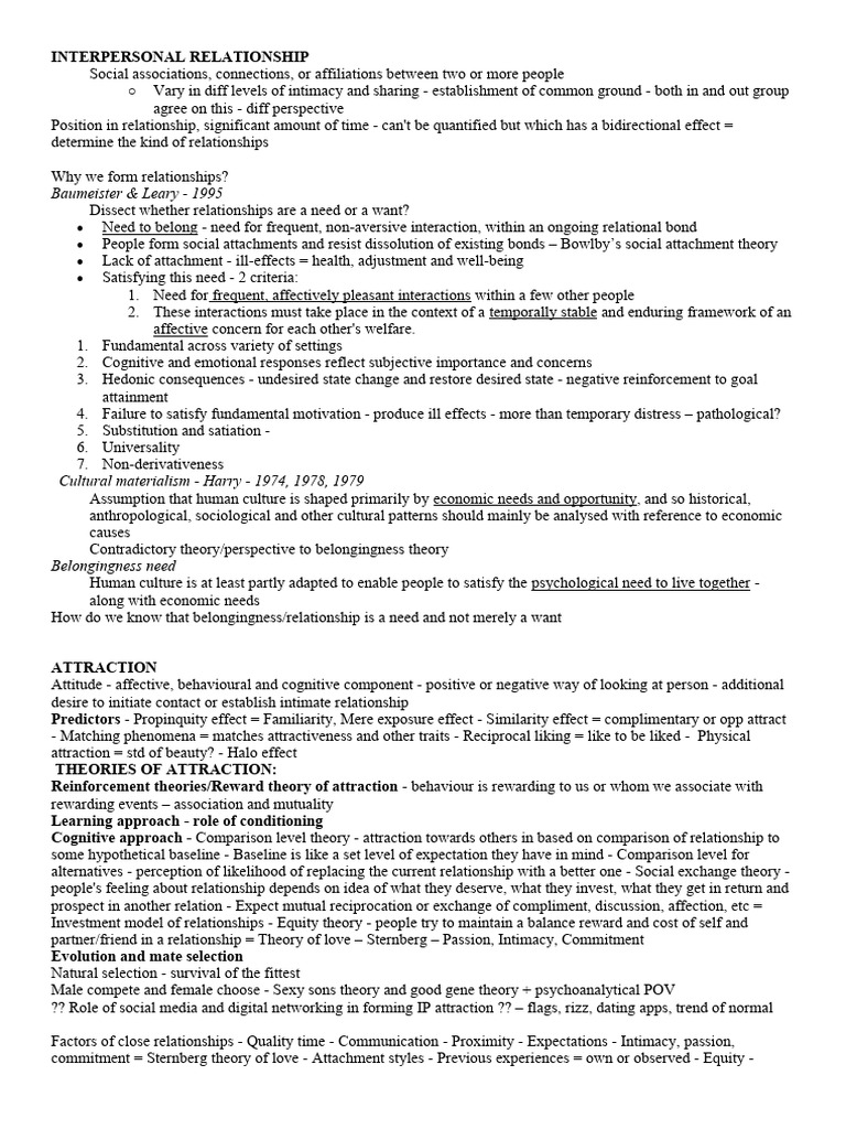 Unit 3 | PDF | Interpersonal Attraction | Aggression