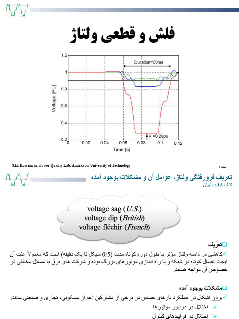 Chapter 1-Voltage Sag | PDF