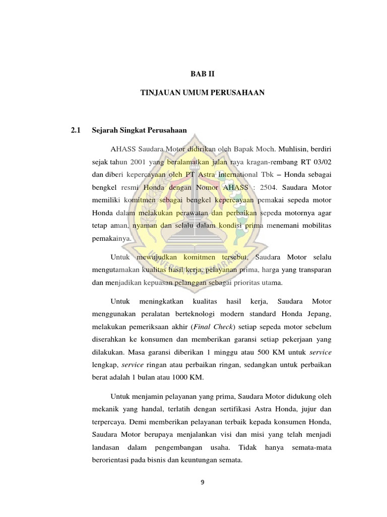 g.111.13.0093 05 Bab II 20180725054522 Sistem Pendukung Keputusan Penilaian Kinerja Mekanik Pada ...