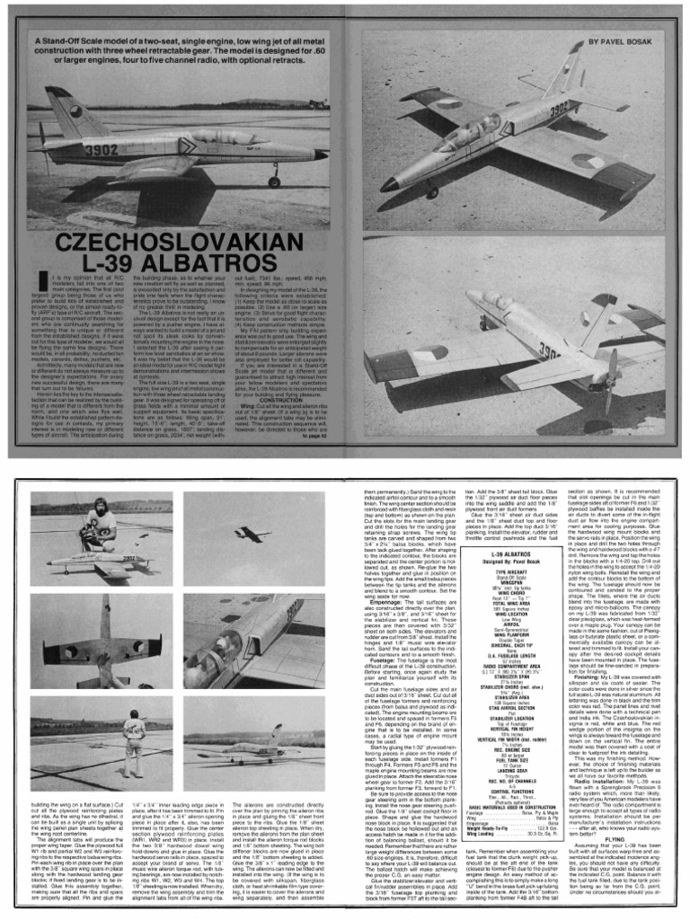 L-39 Albatros Oz12183 Article | PDF | Aircraft | Aviation