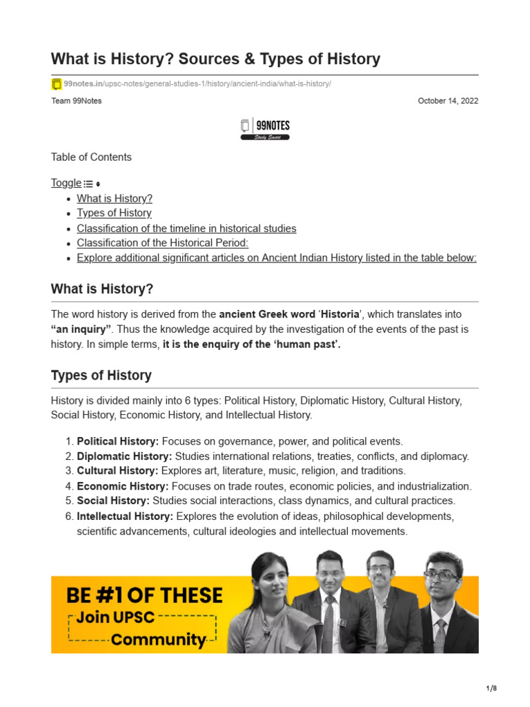 1.What is History Sources Types of History | PDF | Languages Of India