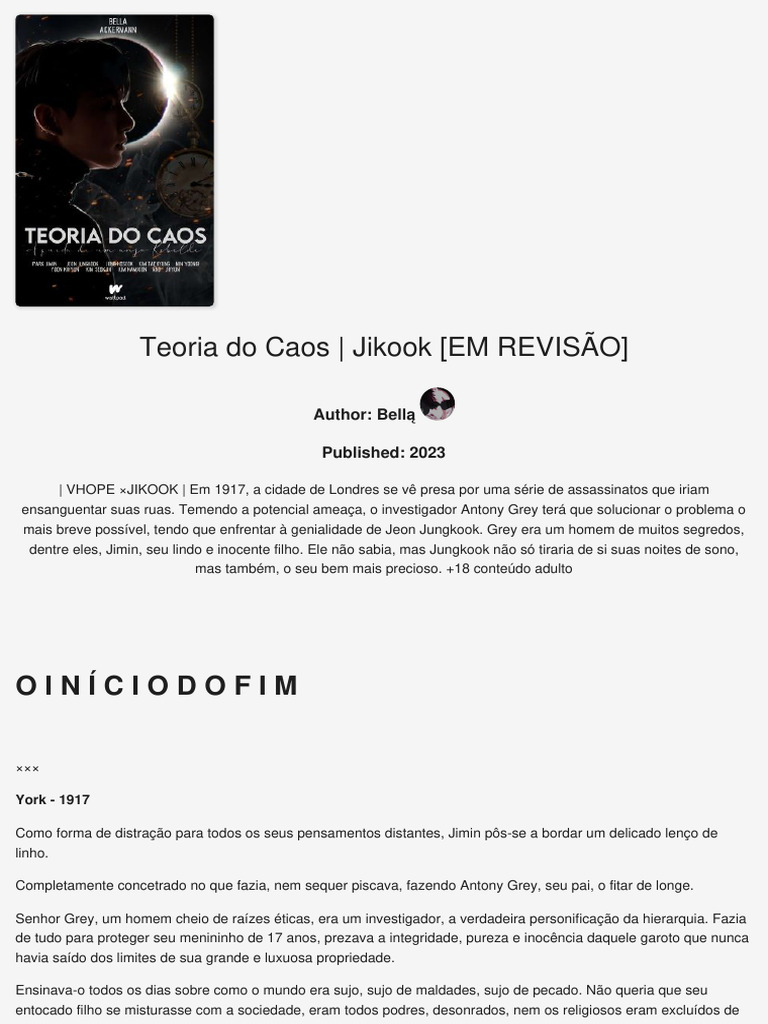 Teoria Do Caos Jikook em Revis o 214493542 | PDF | Tempo | Liberdade