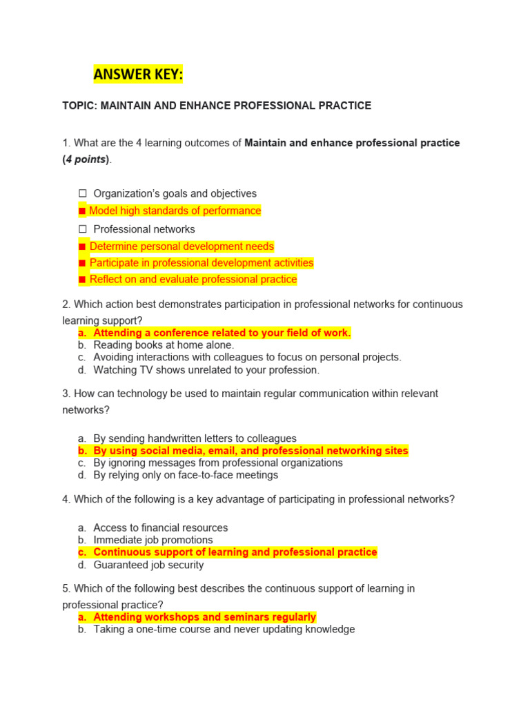 Professional Development and Labor Markets | PDF