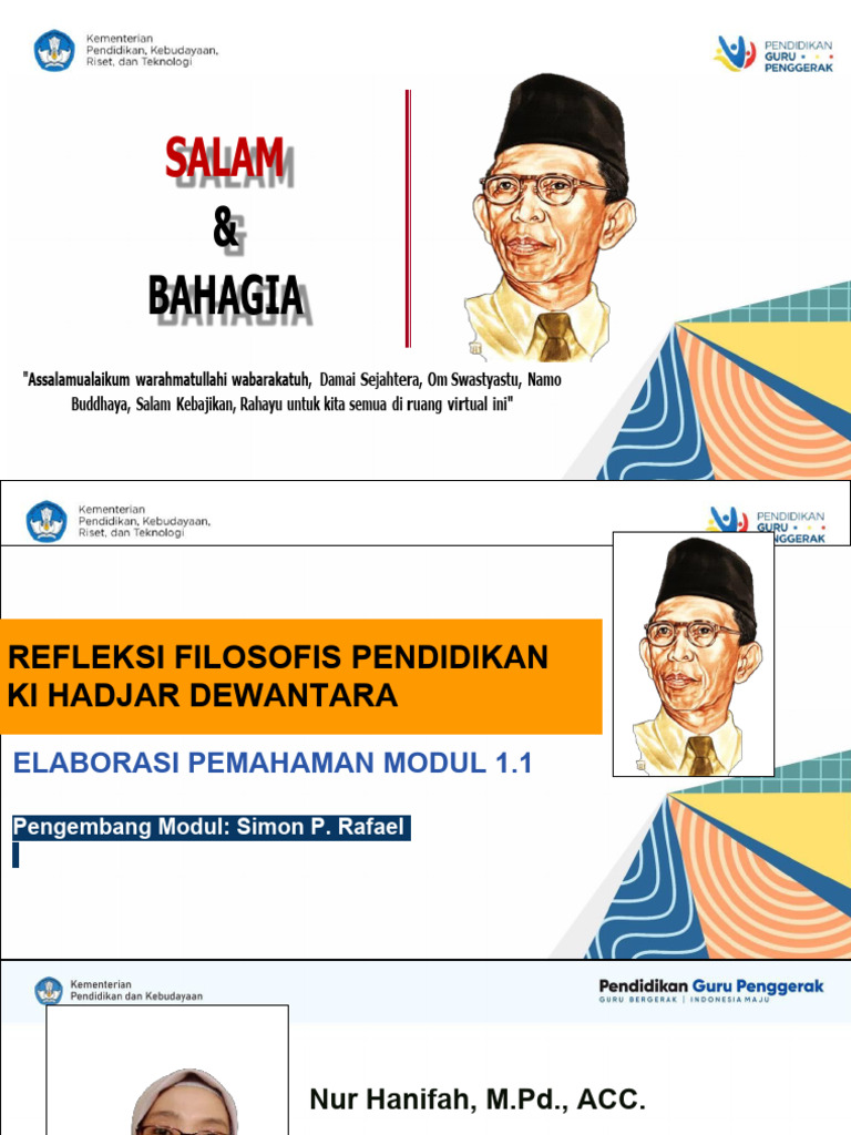 Modul 1.1 - Refleksi Filosofi Pendidikan KHD | PDF