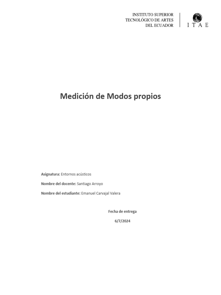 Emanuel Carvajal Valera Tarea 2 Entornos Acústico | PDF | Altoparlante | Acústica
