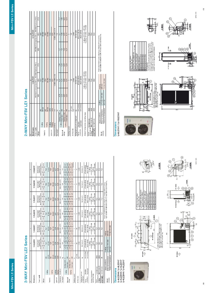 Panasonic Mini VRF Catalogo 6, 8 10 | PDF