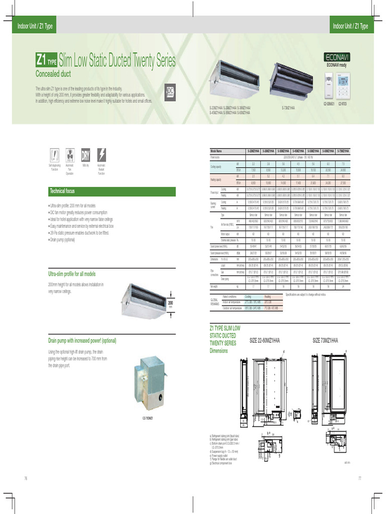 MZ1 Submittal | PDF | Air Conditioning | Duct (Flow)