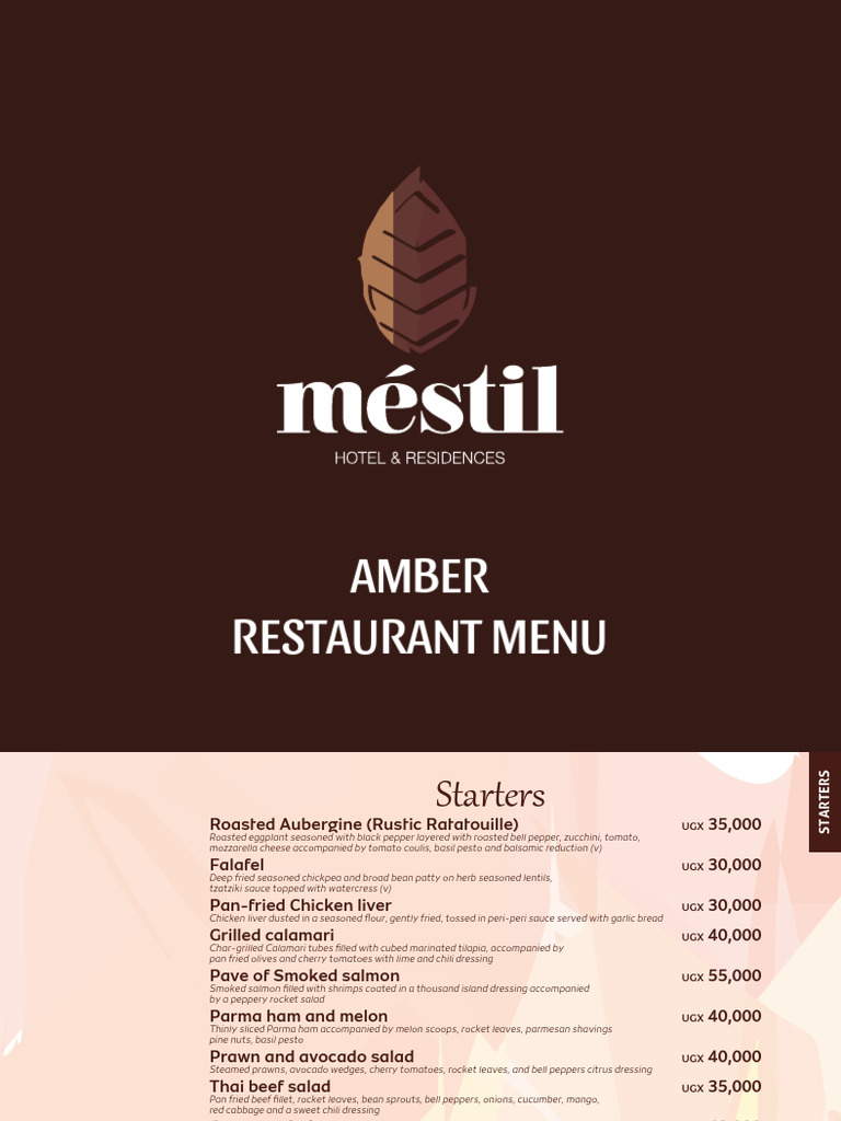 Amber Restaurant Menu - 2023 | PDF | Indian Cuisine | Kebab