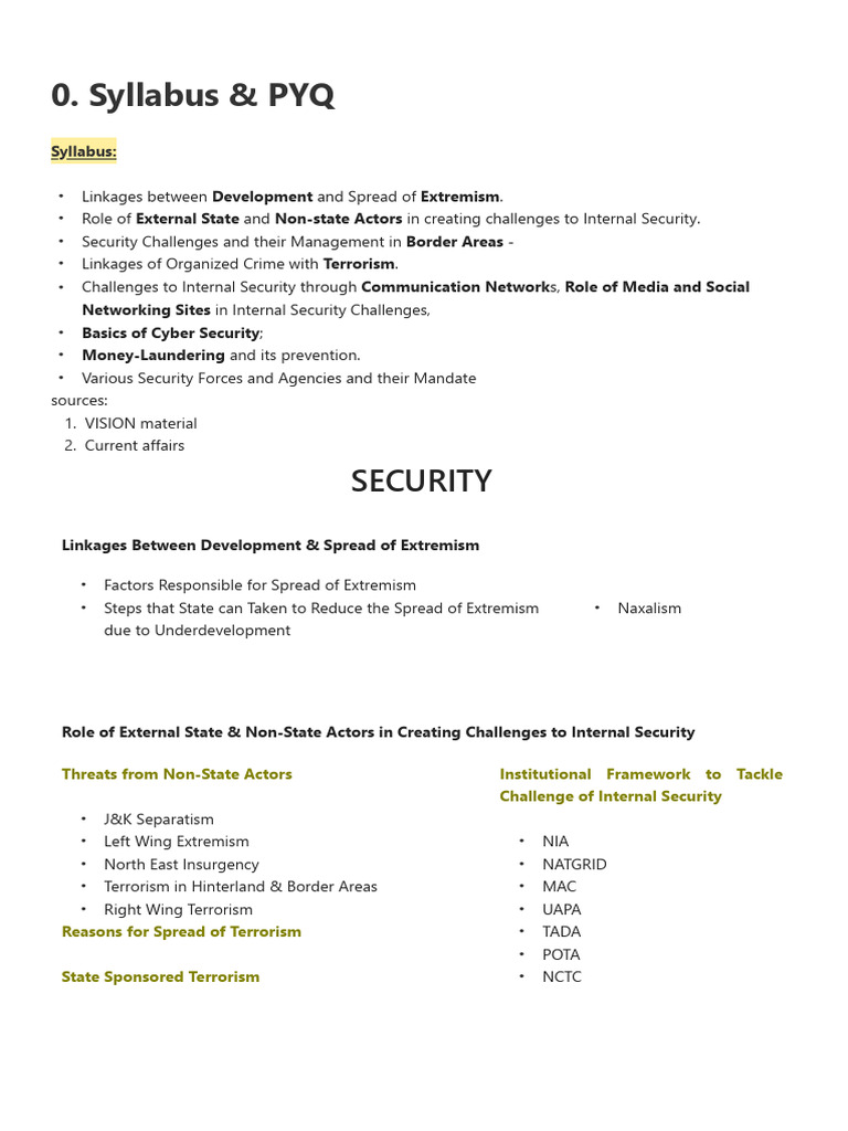 Internal Security | PDF | Cybercrime | Insurgency