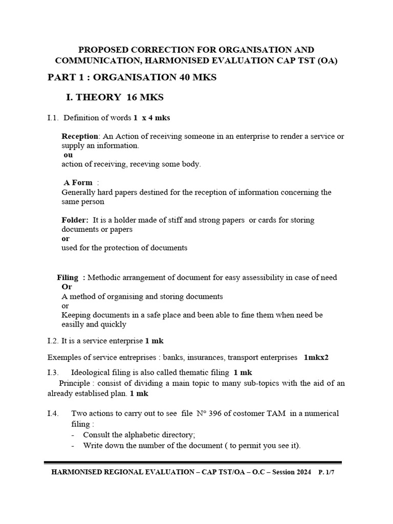 Marking Guide Oc Cap Oa | PDF | Electronics | Telecommunications