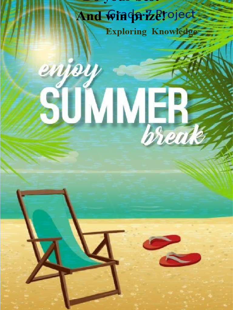 Vacation Project Grade 7 Pdf Creativity Science