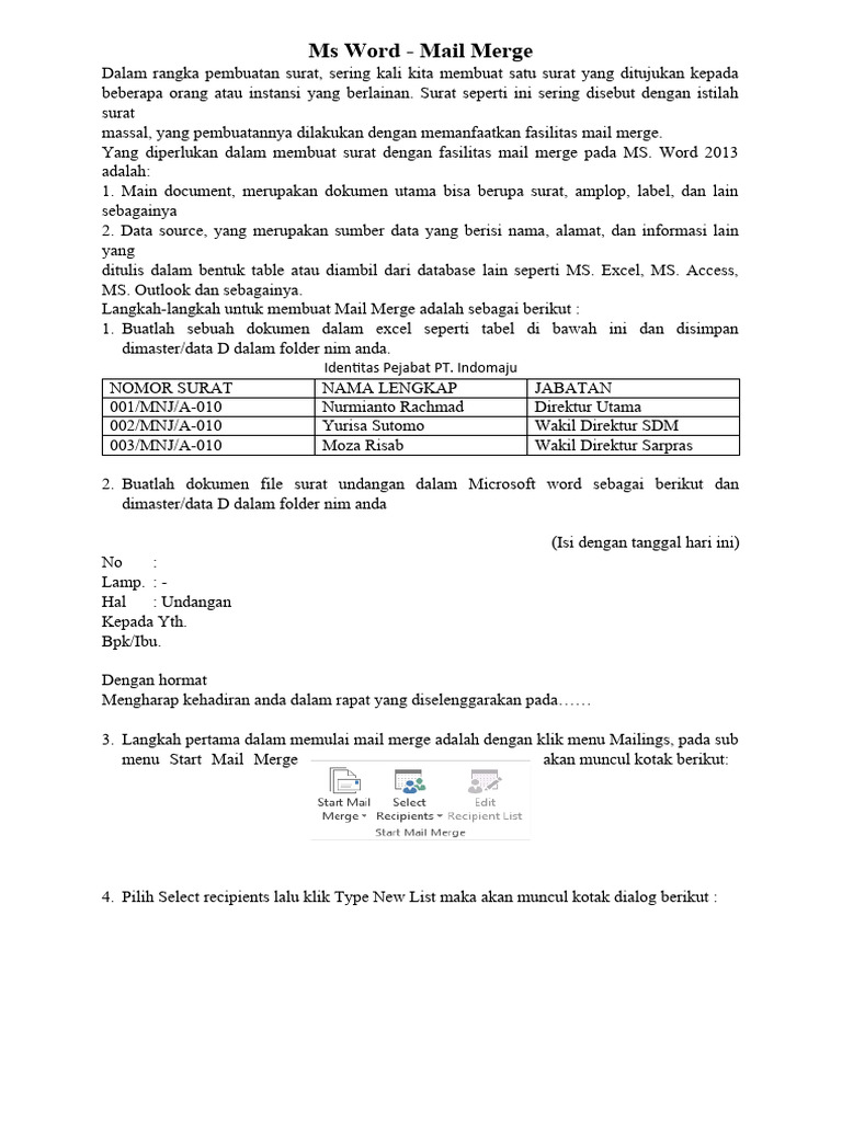 Contoh Model Surat Undanganx2 | PDF | Bisnis | Komputer