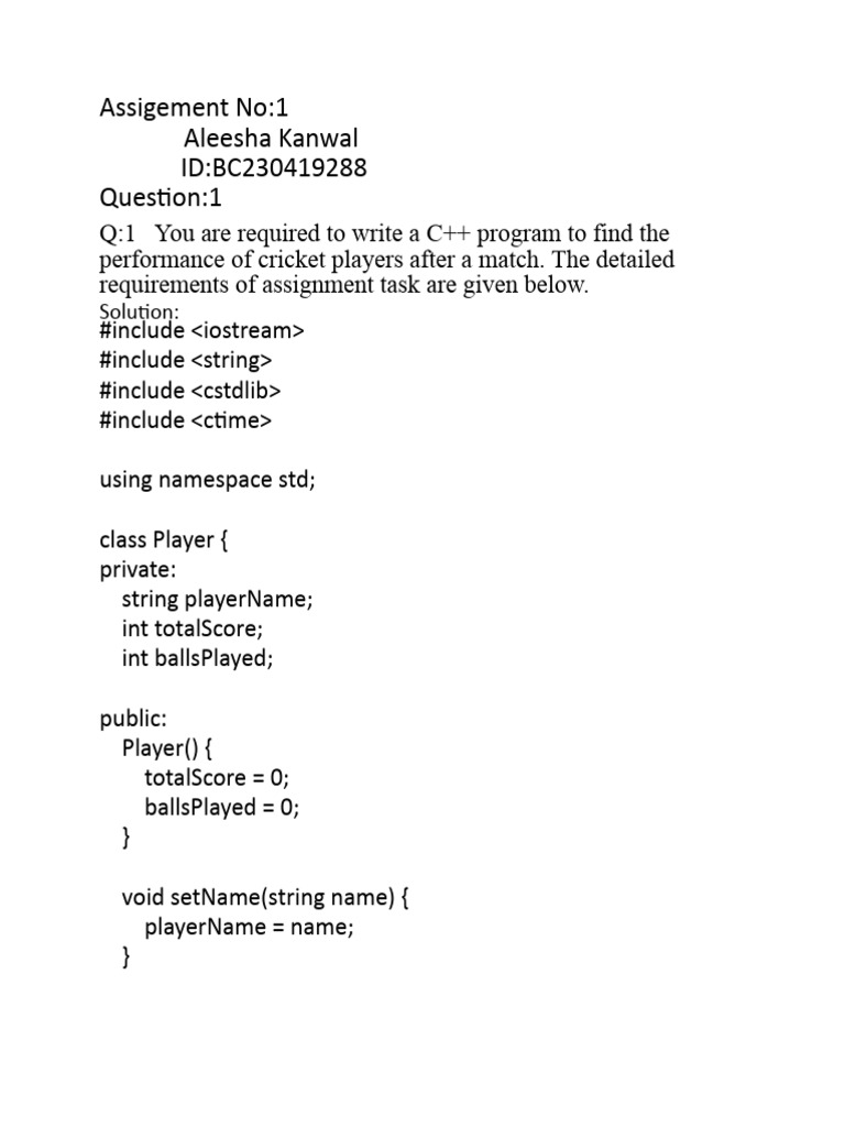 Assigement No 1 .Cpp | PDF | Computer Science | Computing Assigement No 1 .Cpp | PDF | Computer Science | Computing