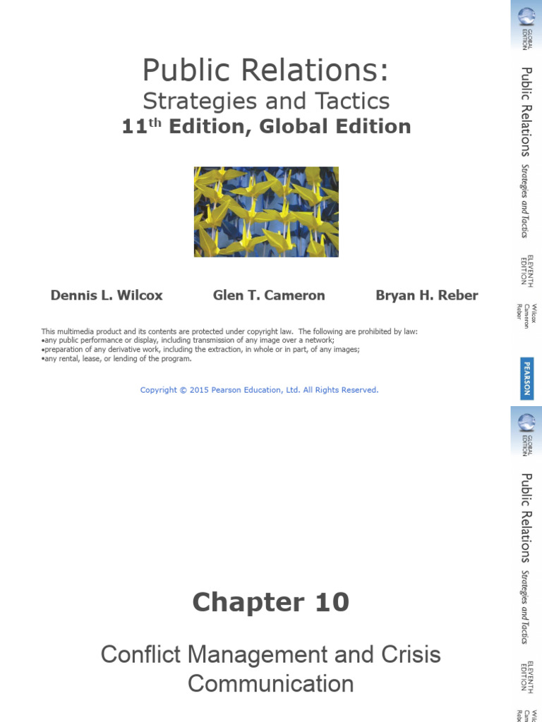 11thed Wilcox PPT Chapter10 | PDF | Risk | Crisis Management